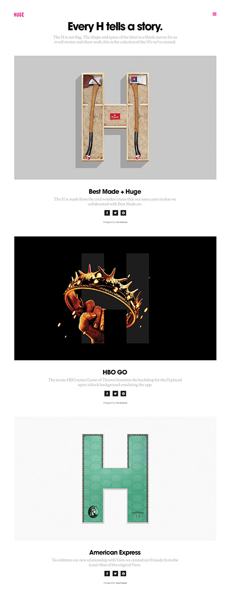 Case study: HUGE Case study: HUGE